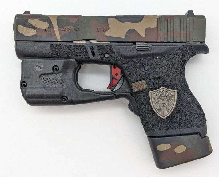 Custom Glock 43 9mm Semi Auto Pistol - Kraft Auction Service, LLC