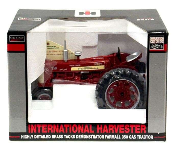 1:16 SpecCast Case IH Farmall 350 Narrow Front Gas Brass Tacks Demonstrator Tractor - Kraft ...