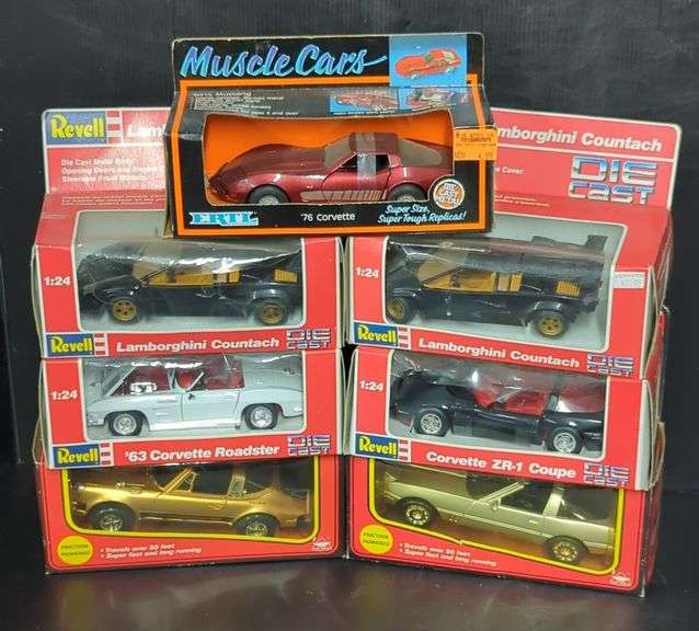 (N) Diecast Metal Model Cars Includes Revell 1:24 Lamborghini Countach ...