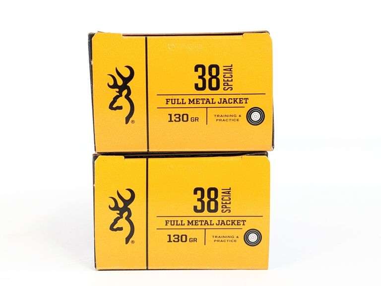 50 Rnds Browning 38 Special 130 Gr FMJ Ammo - Kraft Auction Service, LLC