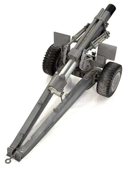 Plastic Military Howitzer Trailer Toy - Kraft Auction Service, LLC