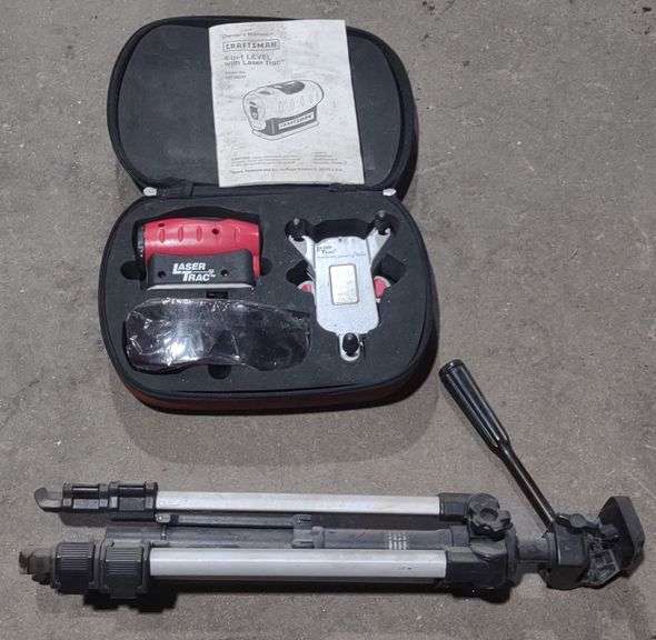 Craftsman 4-in-1 Level w/ Laser Trac & Photo Adjustable Tripod - Kraft ...