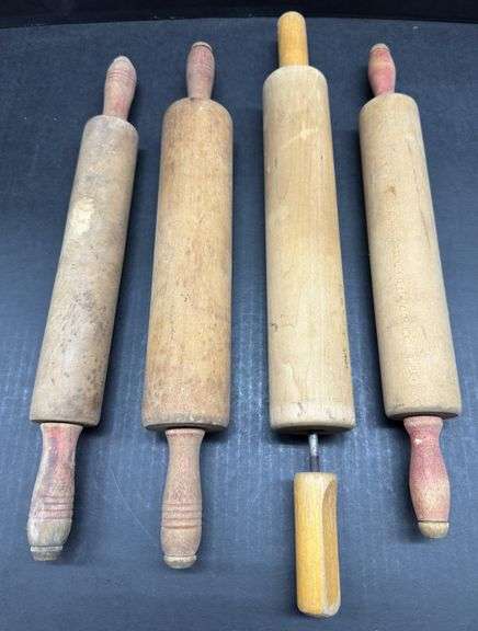 (N) Vintage Wooden Rolling Pins. - Kraft Auction Service, LLC