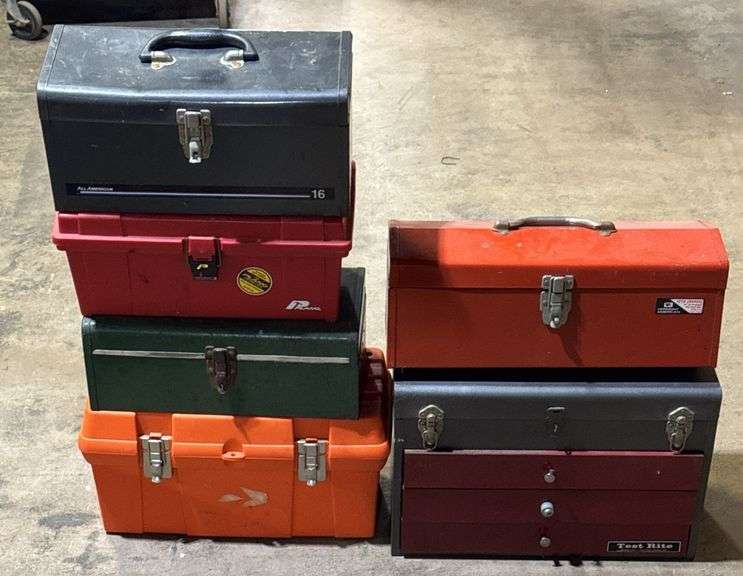 (G) 6 Empty Tool Box’s - Kraft Auction Service, LLC