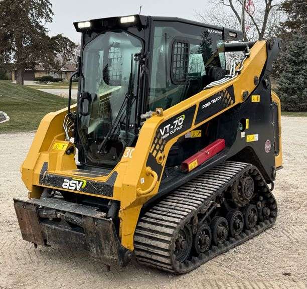 2022 ASV RT70 Compact Track Loader High Output - Kraft Auction Service, LLC