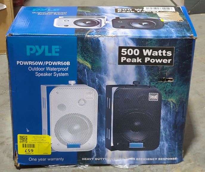 PYLE Outdoor Waterproof Speakers System 500 Watts (Model PDWR50B ...