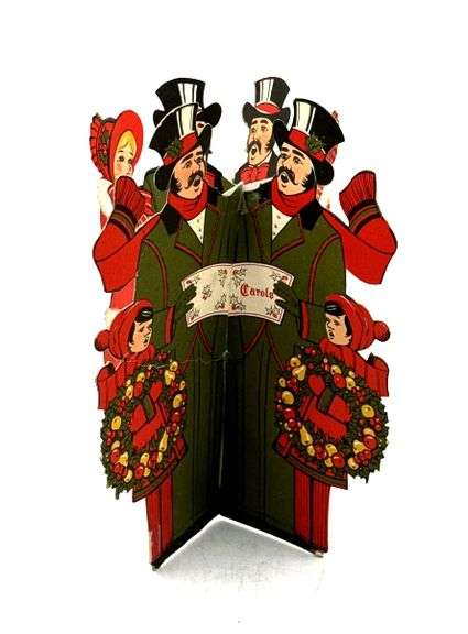 Vintage Double Sided Cardboard Carolers - Kraft Auction Service, LLC