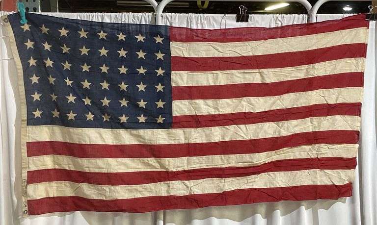 (OP) 48 Star American Flag 56” x 30” - Kraft Auction Service, LLC