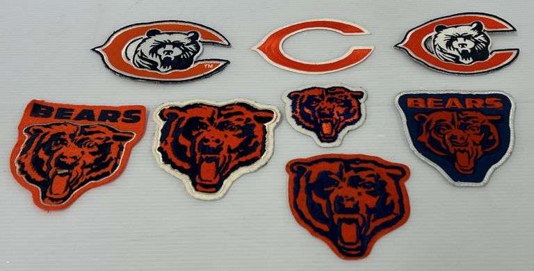 (V) Chicago Bears Patches, Contains Multiple Iterations Of The Chicago ...