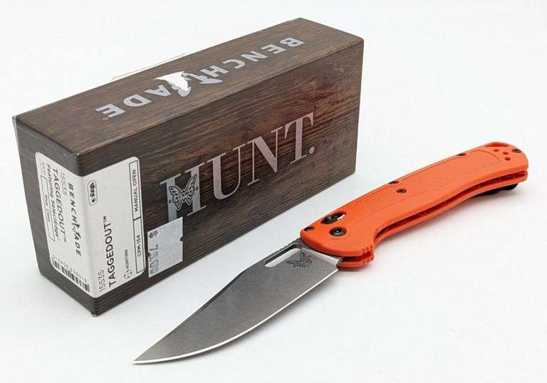 Benchmade The Taggedout 15535 Folding Knife w/ Box - Kraft Auction ...