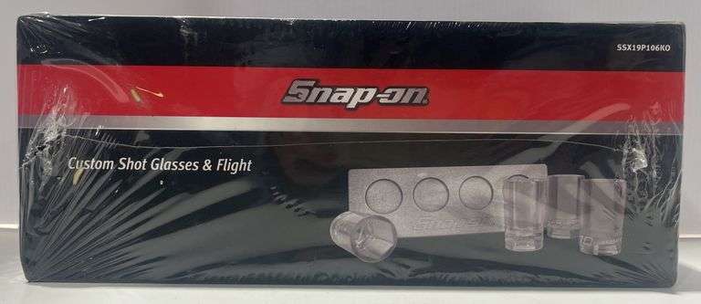 Snap-On Custom Shot Glasses And Flight - Kraft Auction Service, LLC