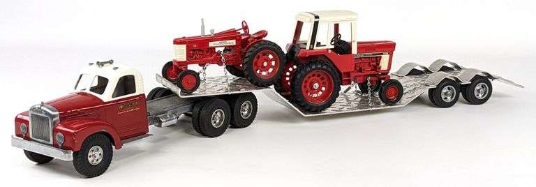 Custom Smith Miller Mack Truck w Lowboy & Tractors - Kraft Auction ...