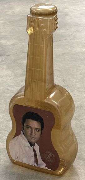 Flexcraft Elvis Presley Plastic Guitar Coin Bank - Kraft Auction ...