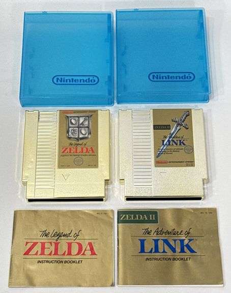 Nintendo NES Zelda & Link Video Games - Kraft Auction Service, LLC