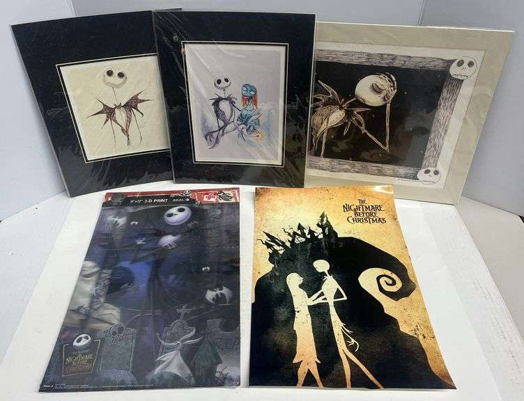 Mixed Lot of Nightmare Before Christmas Comic-Con Original Fan Art ...