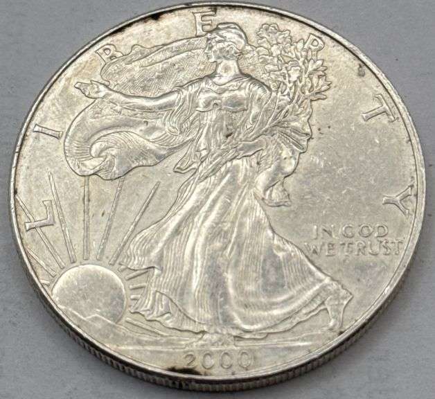 (KK) 2000 Silver Eagle Dollar Coin - Kraft Auction Service, LLC