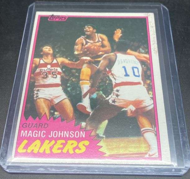(K) Magic Johnson Topps 1981-82 basketball collector card - Kraft ...