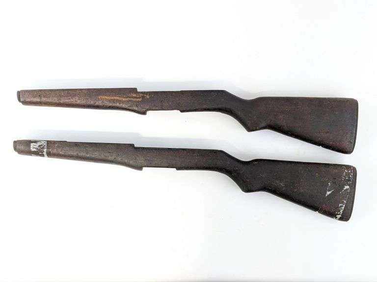 (2) WWII Era M1 Garand Rifle Stocks - Kraft Auction Service, LLC