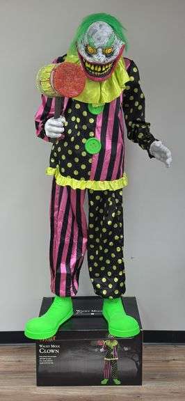 Spirit Halloween Life Size Wacky Mole Clown - Kraft Auction Service, LLC