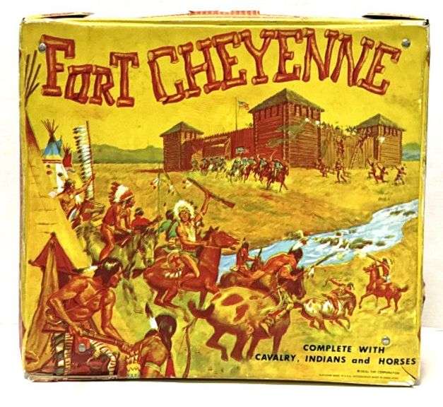 Vintage Ideal Toy Corp Fort Cheyenne Toy Set - Kraft Auction Service, LLC