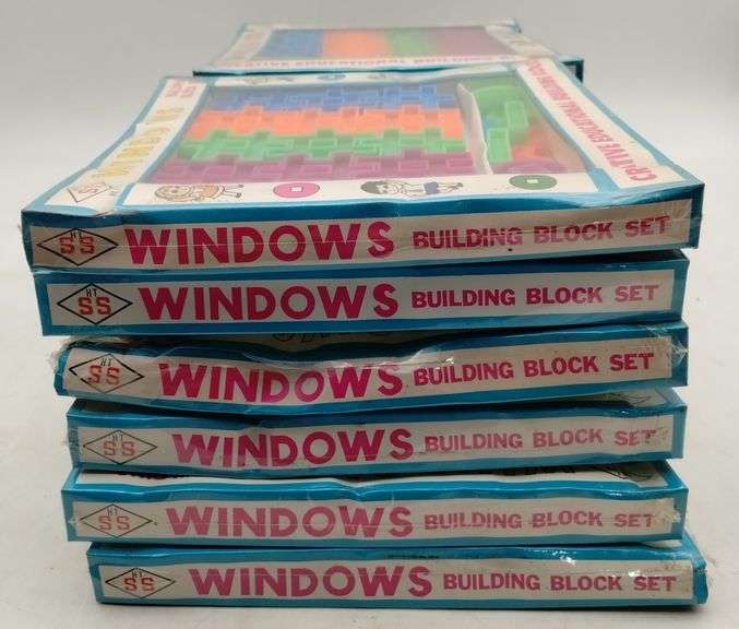 (D) 12 Vtg. Building Blocks 'Windows' sets. Unopened. - Kraft Auction ...
