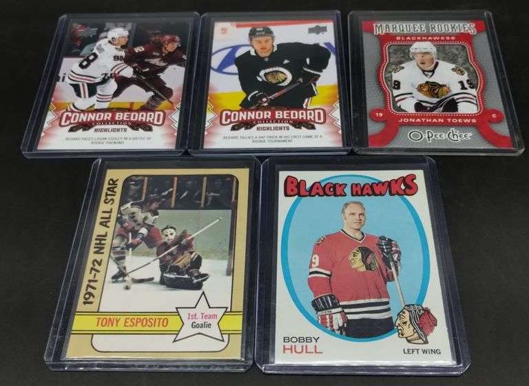 (Z) Connor bedard,Hill, Esposito,toews,collectable cards 5 total ...