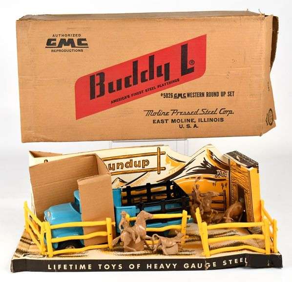 Buddy L #5026 GMC Western Roundup Set w/ Box - Kraft Auction Service, LLC