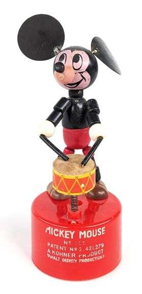 Kohner Bros. Mickey Mouse Push Button Puppet - Kraft Auction Service, LLC