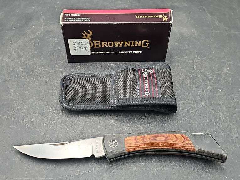 (K) Browning Featherweight Composite Knife Model 810, 4" Blade - Kraft ...