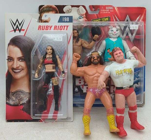 (JT) Wrestling Figures. Ruby Riott, Battle Pack, and more 8 inch. - Kraft Auction Service, LLC