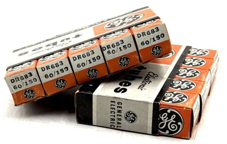 (10) GE DR 683 60/150 Tubes In Original Packaging - Kraft Auction ...