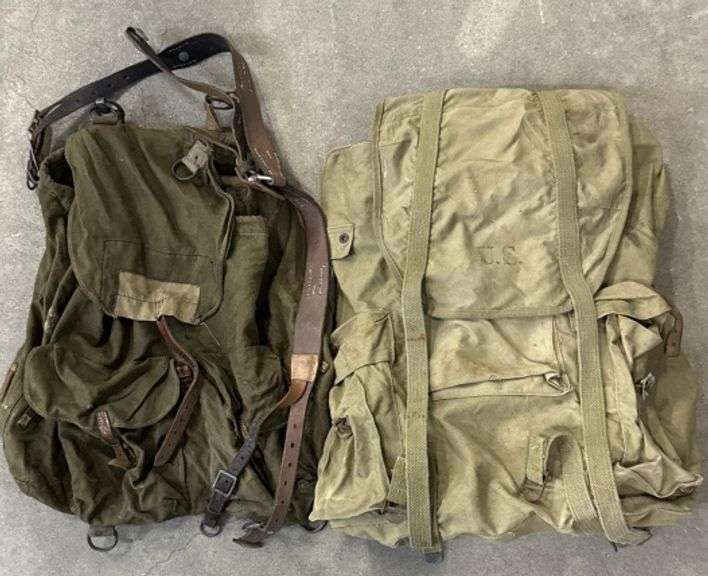 (2) US Military Ruck Sacks - Kraft Auction Service, LLC
