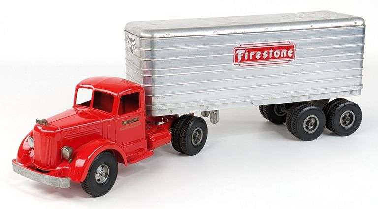 Custom Smith Miller L Mack w/ Firestone Trailer - Kraft Auction Service ...