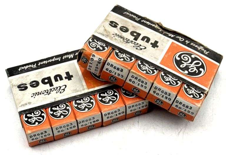(10) GE DR 683 60/150 Tubes In Original Packaging - Kraft Auction ...