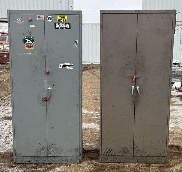 (H) (2) Metal Storage Cabinets - Kraft Auction Service, LLC