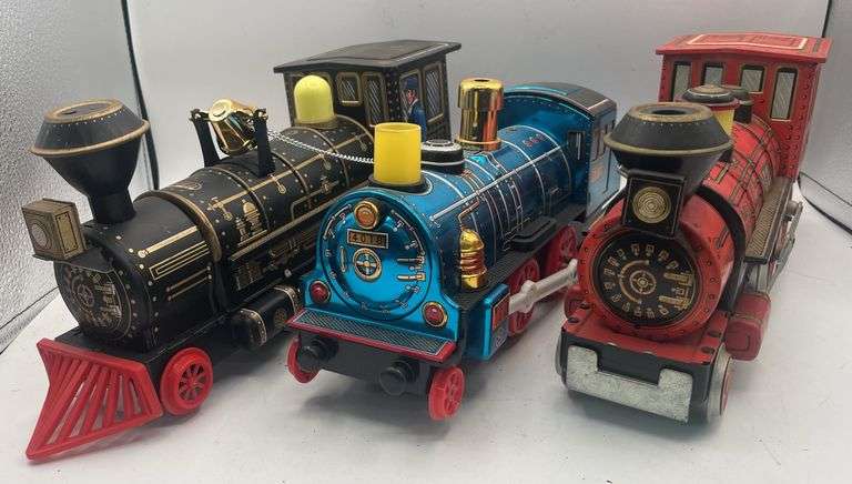 (N) Vintage Western Special Locomotive Tin Trains By Modern Toys Made ...