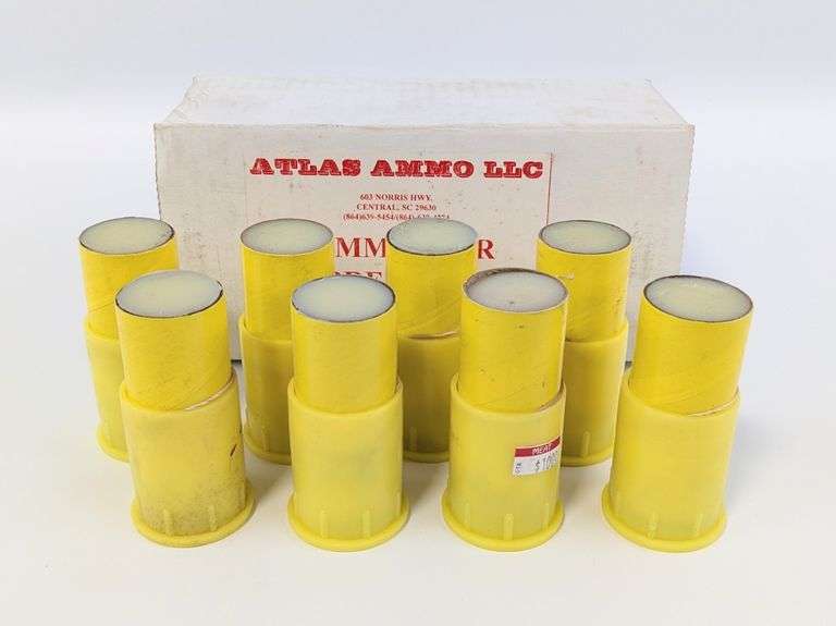8 Rnds Atlas Ammo LLC 37mm Super Breaker Shells - Kraft Auction Service ...