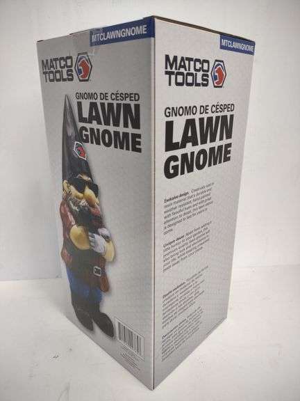 Matco Tools Resin Lawn Gnome (12" Tall) - Kraft Auction Service, LLC