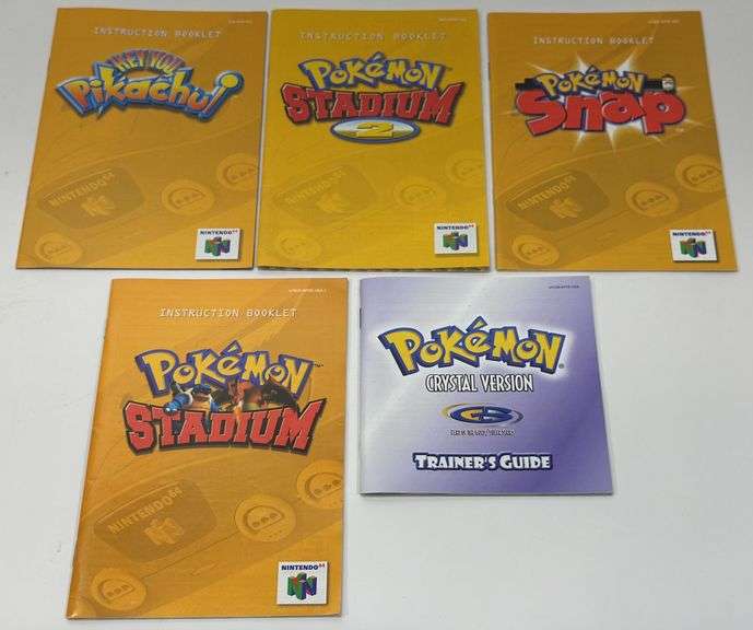 Original Nintendo N64 Pokémon Instruction Booklets - Kraft Auction ...
