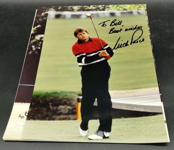 (J) Nick price autograph picture and other golf autographs various ...