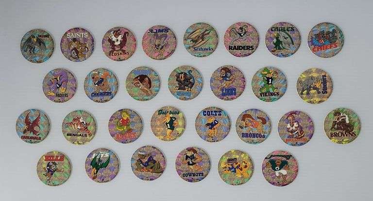 (II) Lot Of Pro Football Pogs - Kraft Auction Service, LLC