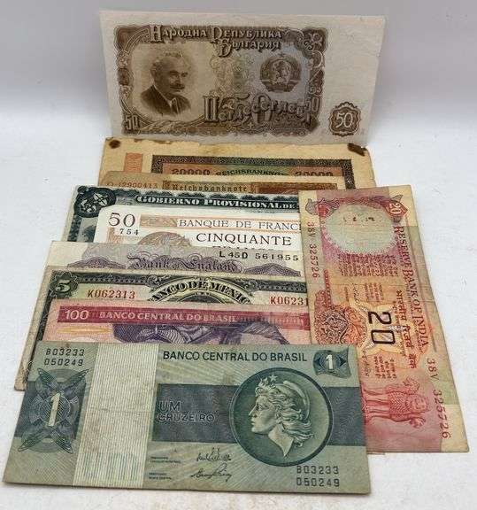 (KC) 10 Foreign Currency Bills - Kraft Auction Service, LLC