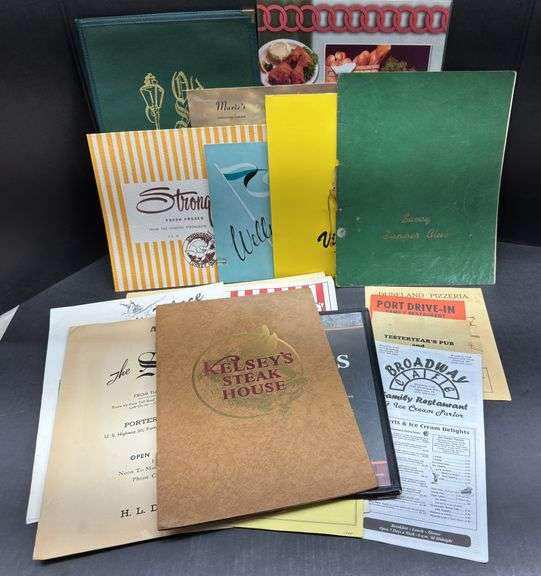 (E) Several Menus From the Past!!! Menu’s include Several Restaurants ...