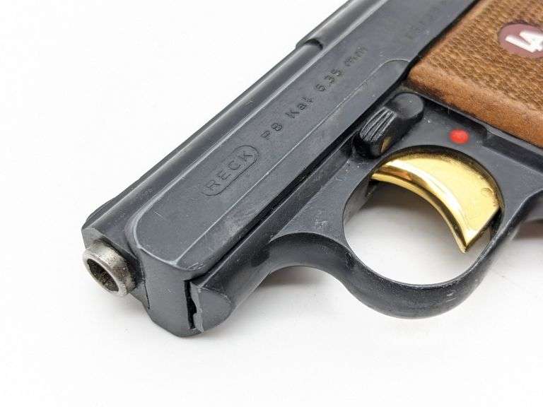 Reck Model P8 6.35mm / .25 ACP Semi Auto Pistol - Kraft Auction Service ...