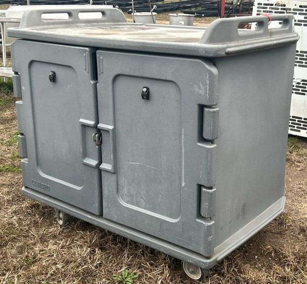 (K) Cambro Plastic Mobile Meal Delivery Cart - Kraft Auction Service, LLC