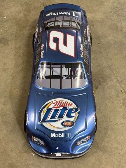 Miller Lite Kurt Busch #2 Dodge Charger Display - Kraft Auction Service ...