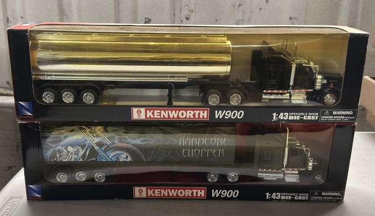 Kenworth W900 1:43 Openable Door Die-Cast Model Semis - Kraft Auction ...