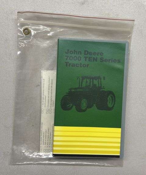 John Deere 7000 TEN Series Tractor VHS Tape - Kraft Auction Service, LLC