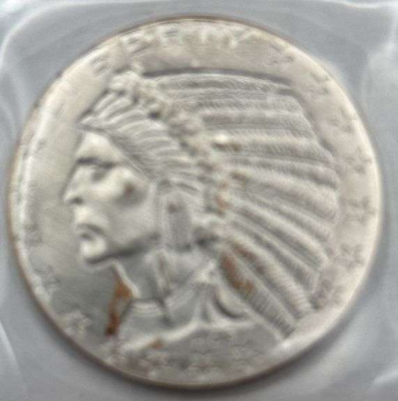 (T) Silver 1 oz Round Coin Liberty Indian - Kraft Auction Service, LLC