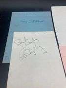 (J) Bill Shipley,Tracy Stallard signed paper and others 4 total not ...